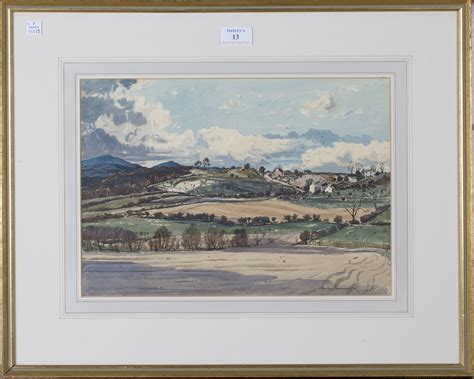 Claude Muncaster Spring Coming Among The Welsh Hills 20th Century Watercolour Signed