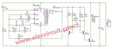 Cd4060 Timer Circuit 22 Second To 4 Hour Timer
