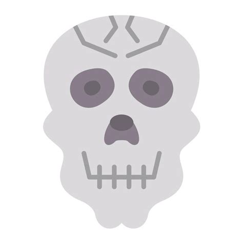 Premium Vector Skull Flat Illustration