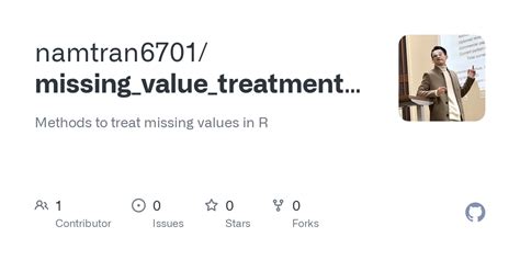 Github Namtran6701missingvaluetreatmentsinr Methods To Treat