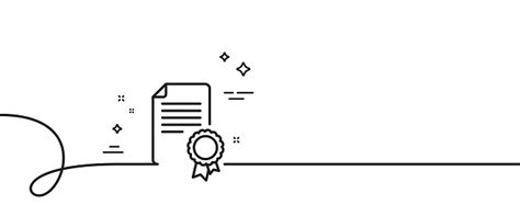 Certificate Medal 아이콘입니다 디플로마 취득 말림이 있는 연속선 벡터 Championship에 대한 스톡 벡터