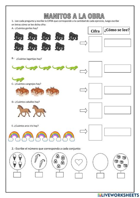 Cifras Activity Live Worksheets