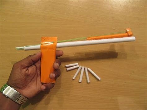 How To Make A Simple Paper Gun Easy Tutorials YouTube