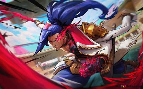 魂斗士‘亚索 英雄联盟 Lol 8k 壁纸下载