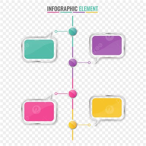 Colorful Speech Bubbles Vector Hd Png Images Colorful Timeline Infographic With Speech Bubble
