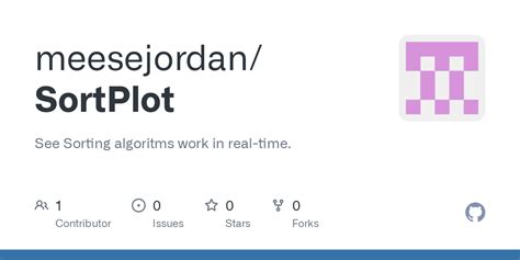 Github Meesejordan Sortplot See Sorting Algoritms Work In Real Time