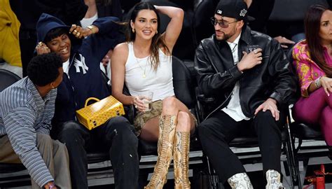 Kendall Jenner Bad Bunny Gossip Courtside At Lakers Playoff Game The