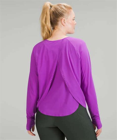 Lululemon Uv Protection Running Long Sleeve Shirt Black Lulu Fanatics