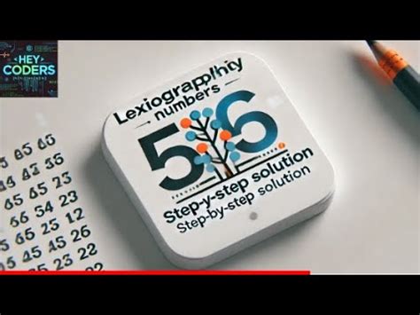 Lexicographical Order Leetcode Java Youtube