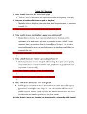 Hamlet Act 1 Questiond Docx Hamlet Act I Questions 1 What Mood Is