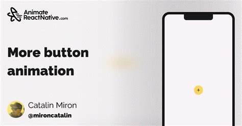 React Native Animations More Button Animation