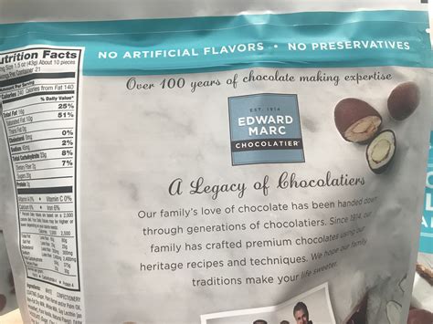 Edward Marc Coconut Chocolate Almonds Product Description Legacy Of
