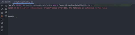 Java Error CreateProcess Error 206 Filename Or Extension Too Long