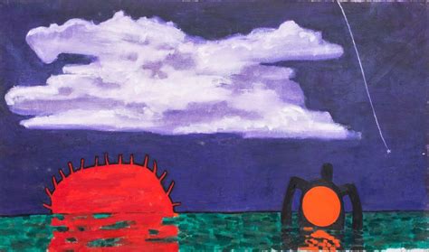 At Auction Domenick Capobianco Domenick Capobianco Surrealist Ocean Scene Oil