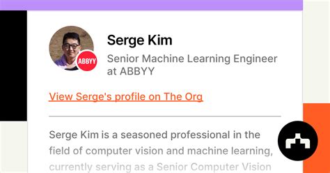 Serge Kim Senior Machine Learning Engineer At Abbyy The Org