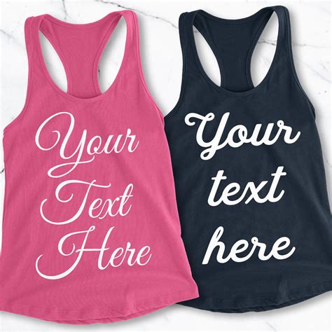 Custom Tank Top Pick Style And Print Color Nobullwoman Apparel