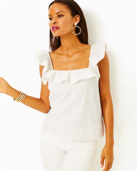 Zoya Ruffle Top Lilly Pulitzer