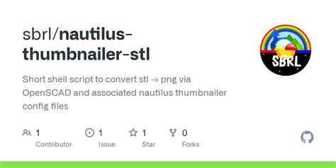 Github Sbrl Nautilus Thumbnailer Stl Short Shell Script To Convert Stl Png Via Openscad And