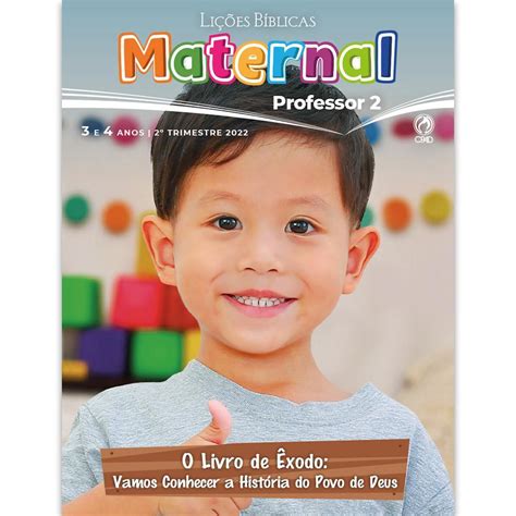 Revista Lições Bíblicas Professor Maternal 2 Tr 2024 Shopee
