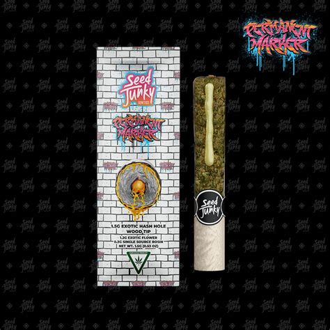 Permanent Marker Hash Hole 15g Pre Roll Seed Junky