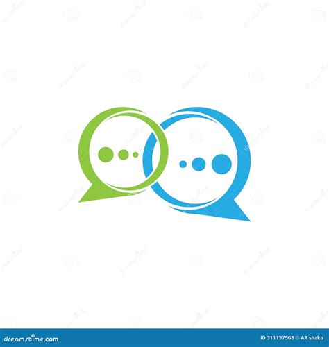Speech Bubble Vector Logo Design Stock Vector Illustration Of