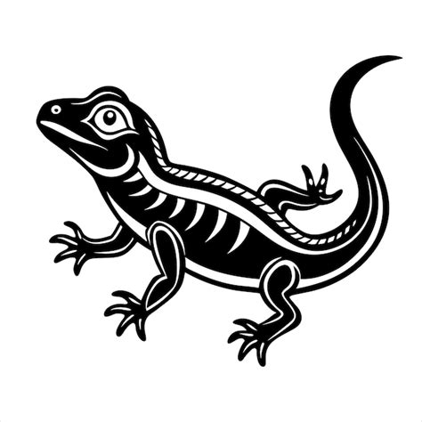 Lizard Running Svg 10 Premium Ai Generated Vector