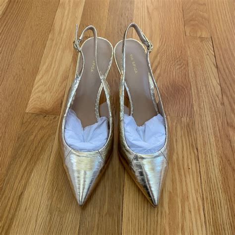 Via Spiga Shoes Via Spiga Madeline Gold Snake Pump Poshmark