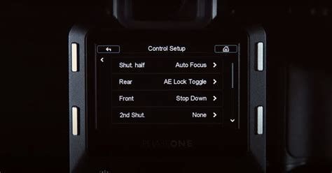 Customizing Buttons And Dials On The XF Camera Phase One Corporate