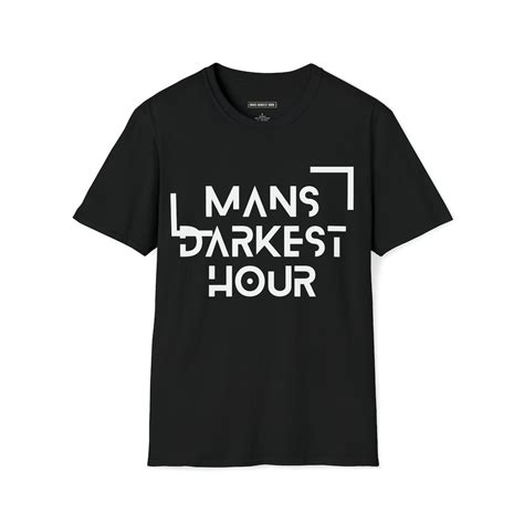 Mans Darkest Hour Logo Unisex Softstyle T Shirt Etsy Uk