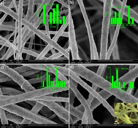 Sem Images And The Corresponding Fiber Distribution Histograms For Neat Download Scientific