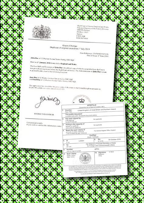 Grant Of Probate Apostille The Apostilles Group