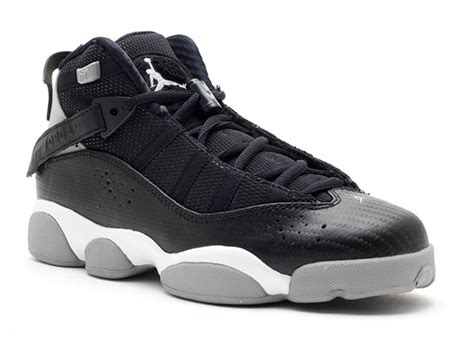 Air Jordan 6 Rings Gs Carbon Fiber White Medium Black Grey 323419-010 ...