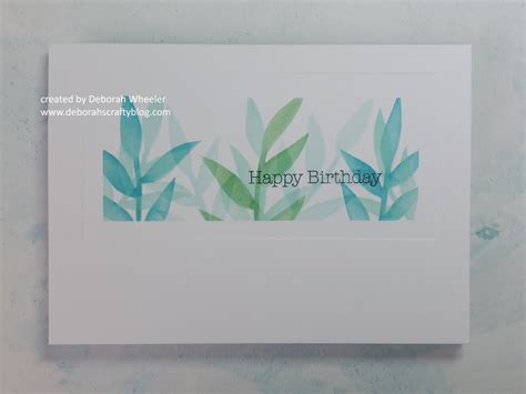 Clarity Craft Club Leafy Branch Stencil Deborahs Crafty Blog