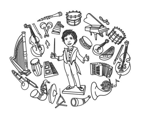 Instruments Of The Orchestra Coloring Pages