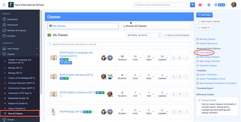 Configuring Class Settings Levels Phases Categories And Permissions Managebac