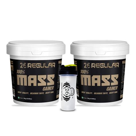 Regular 100 Mass Gainer 3kg Shaker 26 Inches Nutrition
