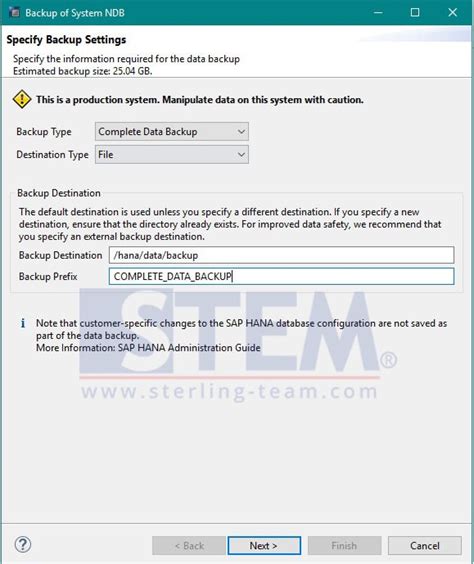 Backup Full Environment With Sap Hana Studio Sap Business One Indonesia Tips Stem Sap Gold