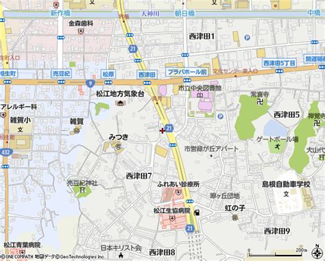 松江島根線（松江市道路名）の住所・地図｜マピオン電話帳