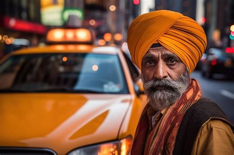 Premium Ai Image Pakistani Cab Driver In New York Generative Ai