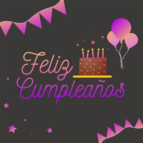 Feliz Cumpleaños Verloop Vector Set Premium Vector