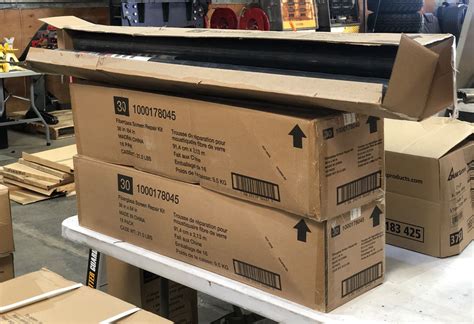2 Boxes Full Of New Fibre Glass Screen Repair Kits 36in X 84in 16