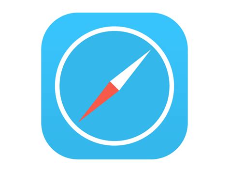 Flat Ios 7 Safari Icon By Vladimir Carrer Dribbble