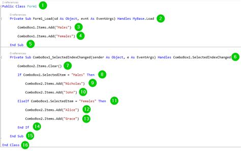 Vbnet Combobox Control With Example