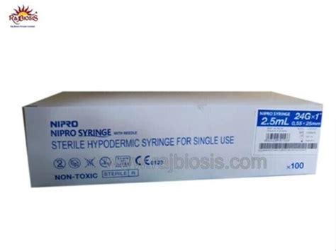 2 5ml Nipro Syringe At 201 00 Inr In Jaipur Rajasthan Raj Biosis