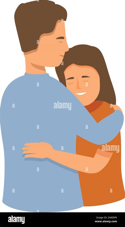Romantic Couple Partner Icon Cartoon Vector Male And Female Happiness