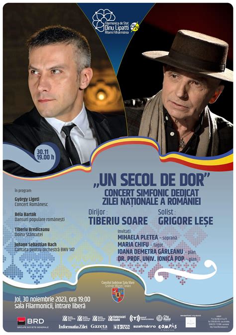 UN SECOL DE DOR Concert simfonic dedicat Zilei Naționale a României