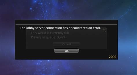 Ffxiv Endwalker Is There A Fix For Lobby Server Connection Error Code