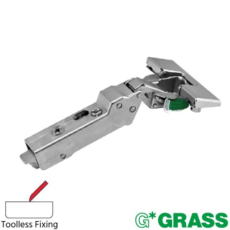 Grass Tiomos 110 Degree Toolless Impresso Cabinet Hinge K95 Half Overlay Grassblum Pattern