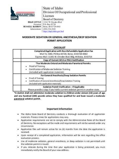 Fillable Online Sedation Permit Site Evaluation Form Fax Email Print