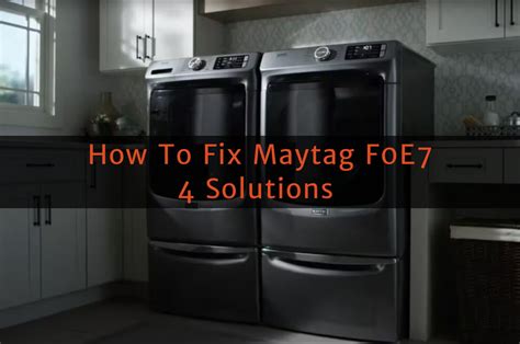 Maytag Washer CL Code Causes Ways To Fix It Now